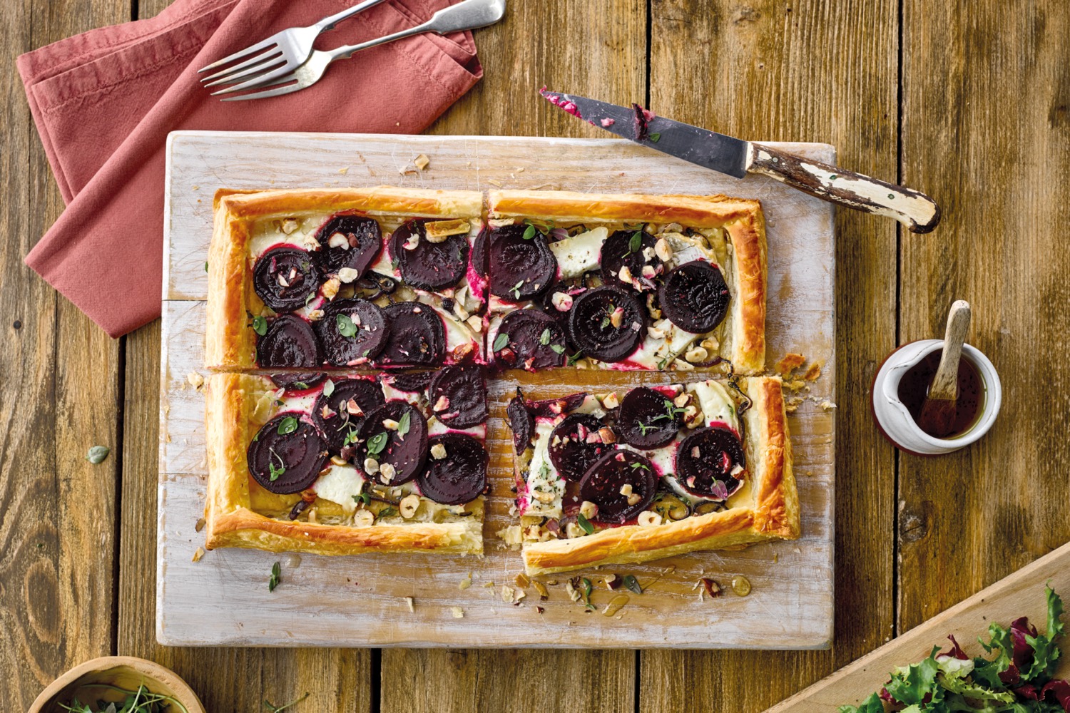 Beetroot And Goats Cheese Tart Florette Salad Make It Unfloretteable