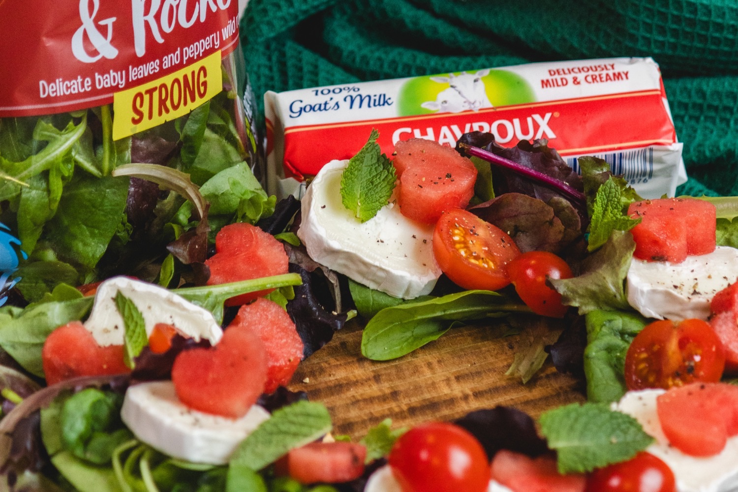 Chavroux Goats Cheese Tomato And Melon Salad Florette Salad Make It Unfloretteable
