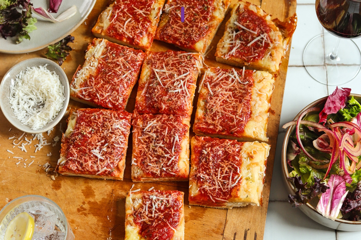 Detroit Style Pizza With Salad | Florette Salad | Make it unFloretteable