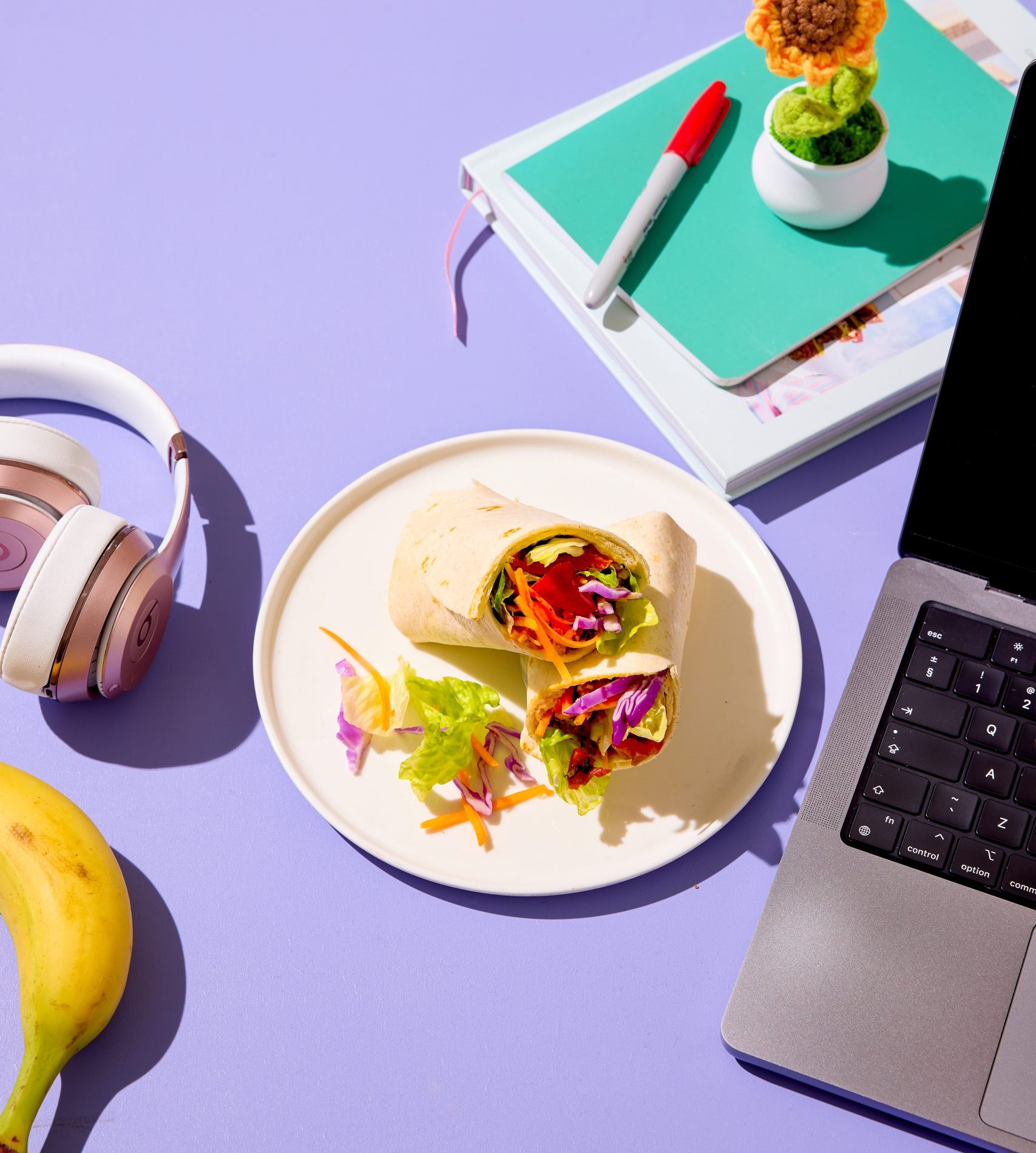 Hummus And Roast Pepper Wrap | Florette Salad | Crafted by Nature ...